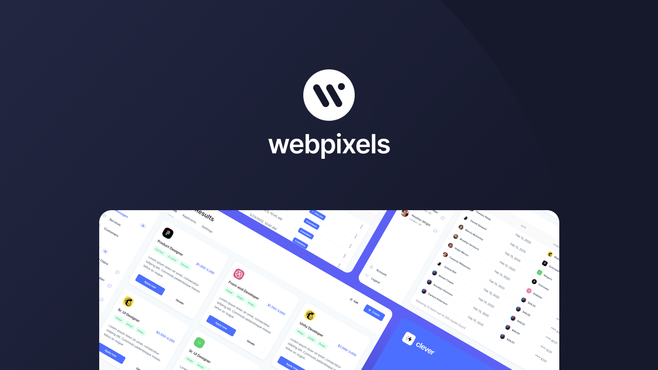 Webpixels - The Ultimate Bootstrap Component and Template Library