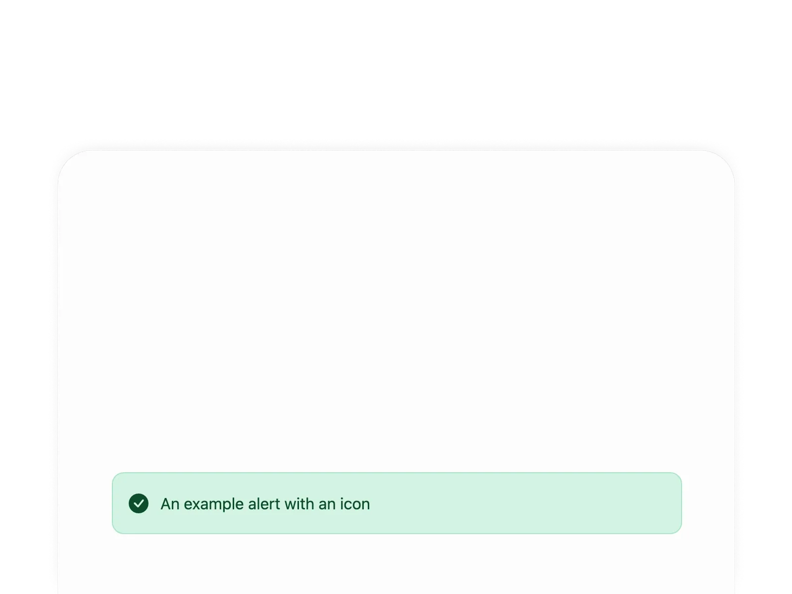 Bootstrap Success Alert Message with Icon.