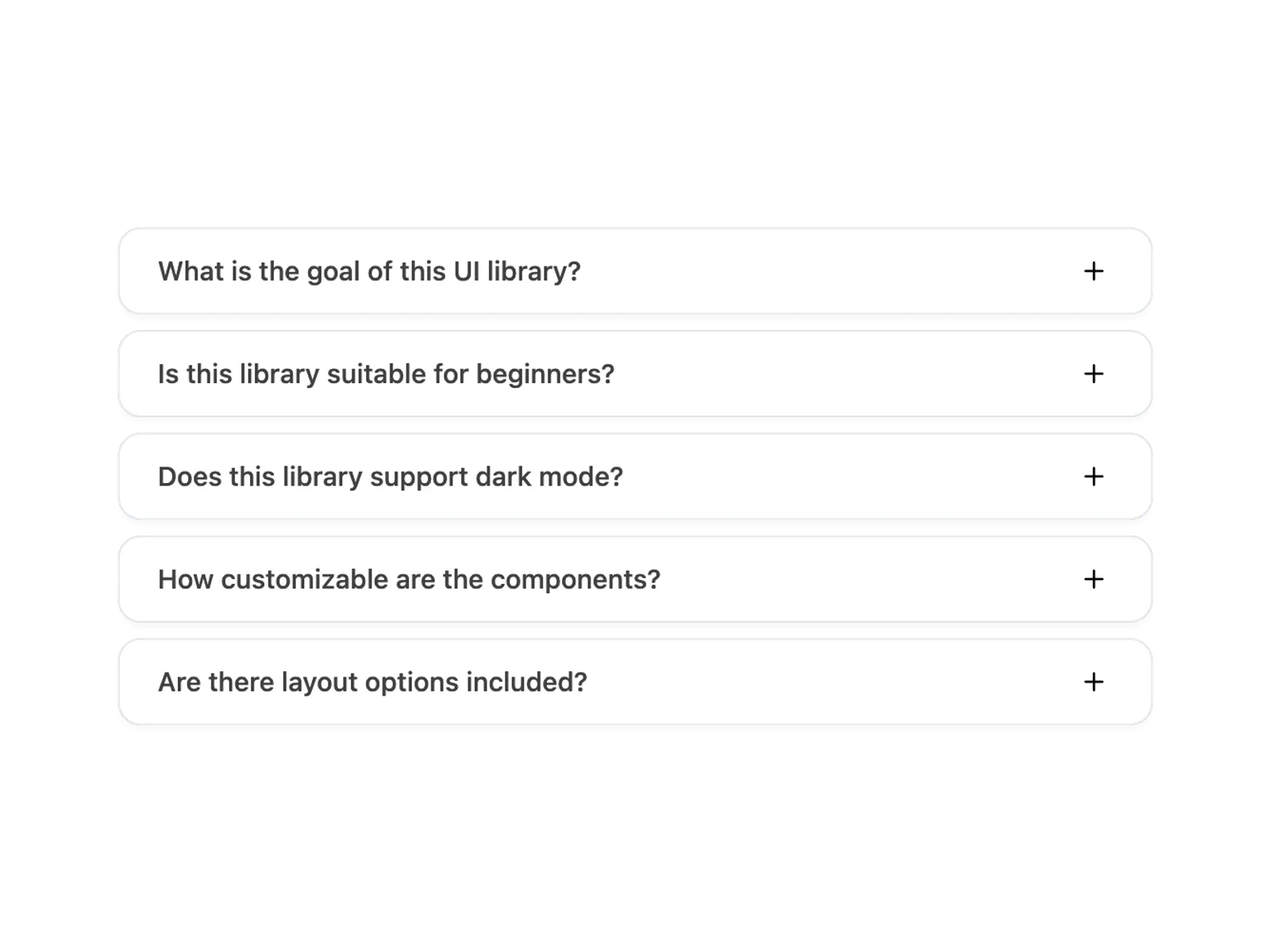 Bootstrap Accordion Faq List.