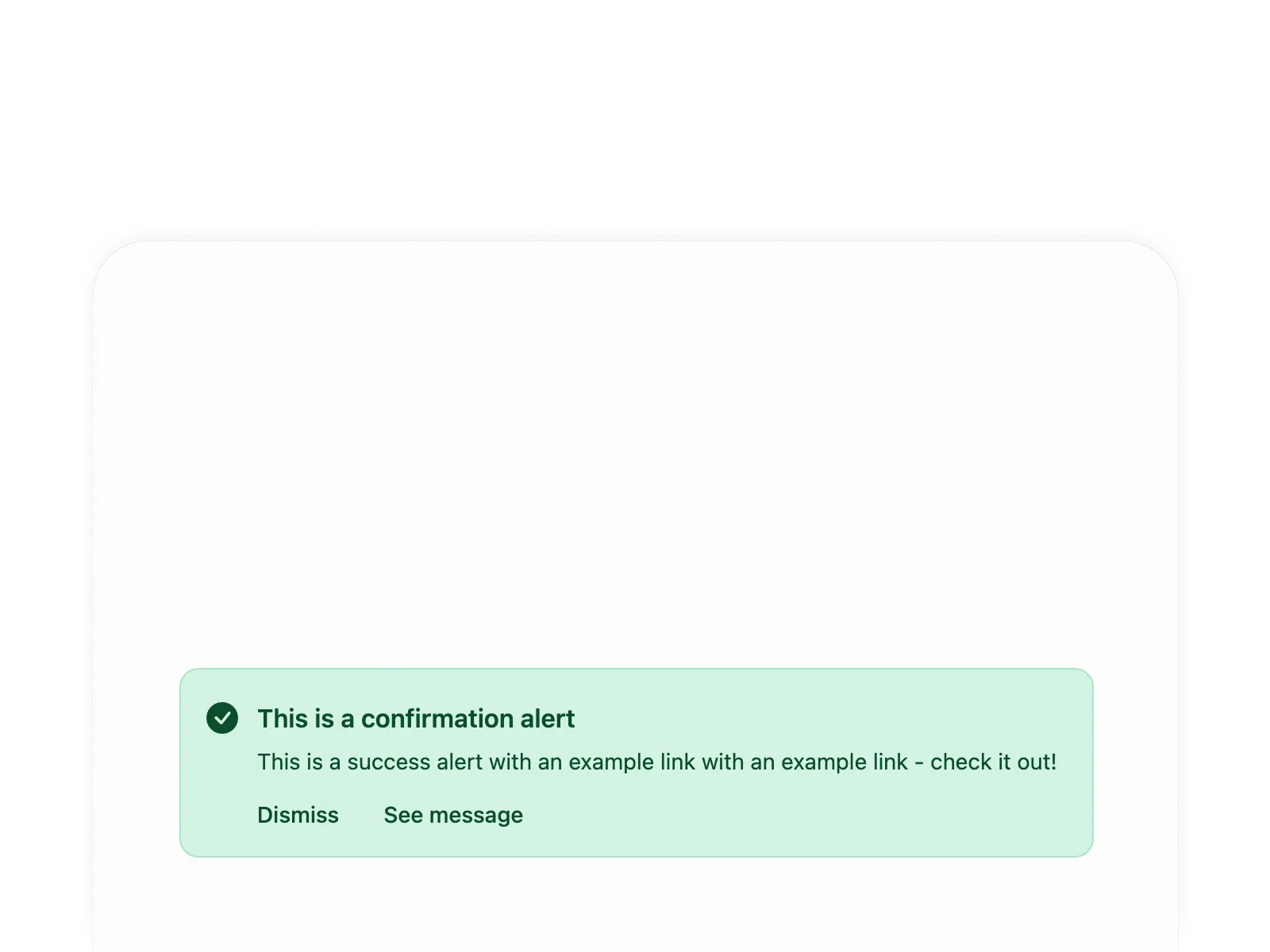 Bootstrap Success Confirmation Alert Banner.